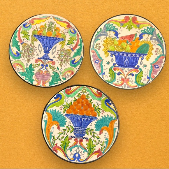 Ceramar | Accents | Vintage Set Of 3 Ceramar Hand Painted 875 Fruit ...